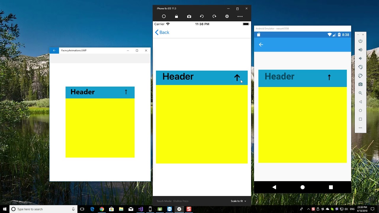 Xamarin Forms Layout Animation