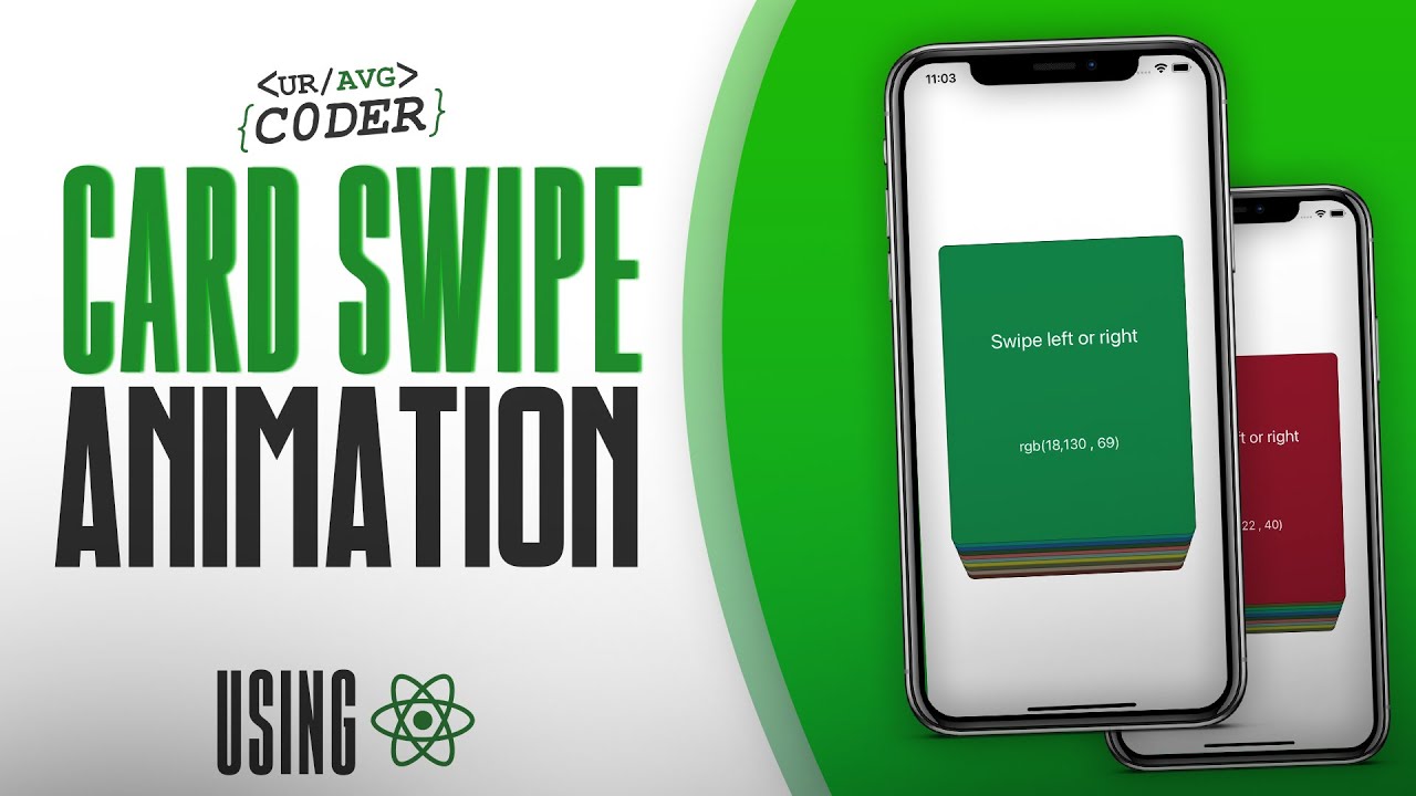 SWIPE CARD ANIMATION - Using React Native - THE FLASH CODE SERIES - EP 7