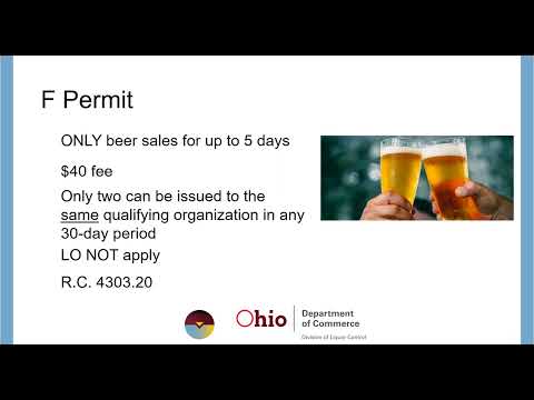 Ohio Division of Liquor Control Temporary Permits