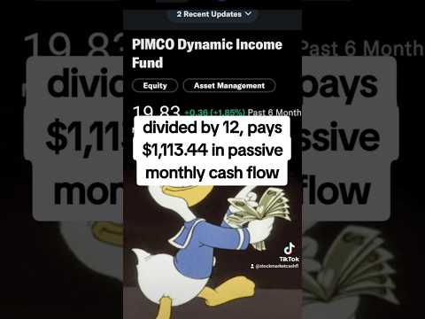 π PIMCO Dynamic Income Fund | Monthly Dividend | 5 Year Performance