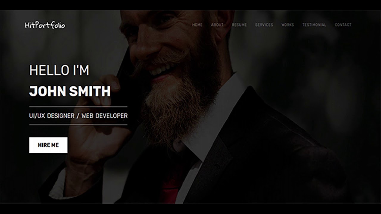 HitPortfolio Creative Personal Portfolio/CV/Resume Template | Themeforest Website Templates and