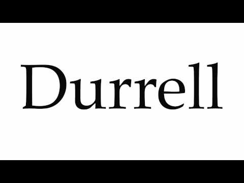 How to Pronounce Durrell