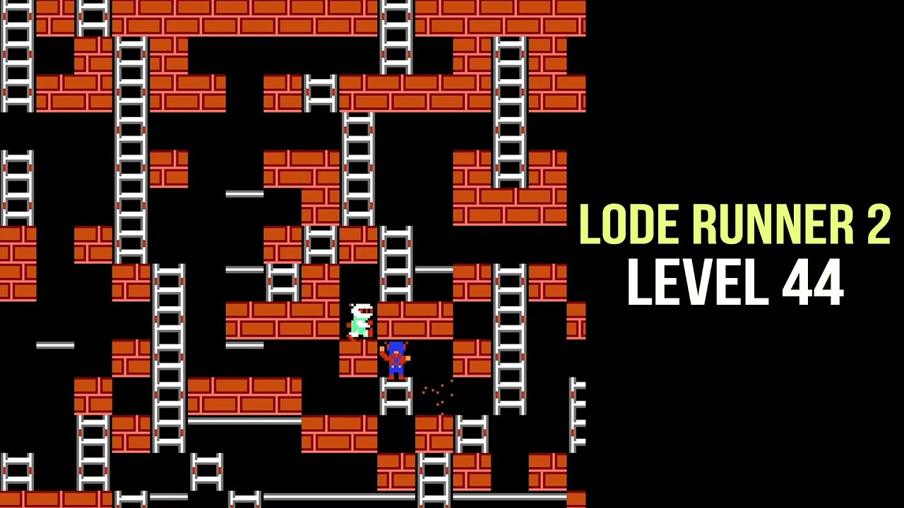 Lode Runner 2. Level 44. Nintendo (NES) Games