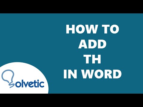 How to WRITE TH in Word ✅✅