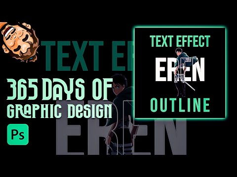 HOW TO Create A Text OUTLINE EFFECT | Photoshop Tutorial