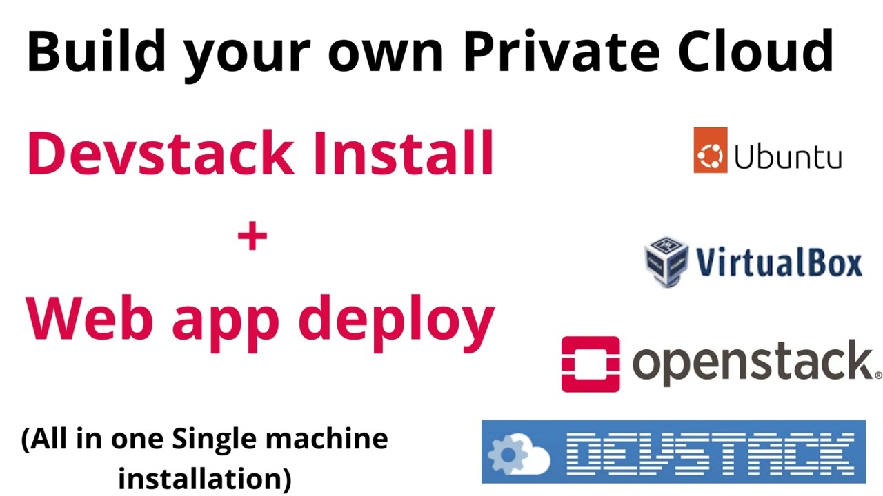 Openstack install using Devstack + VM web app deployment