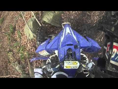 YFZ 450r Trail Riding in Avenmore Pa Part 1