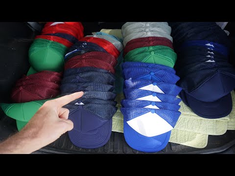 I BOUGHT 68 NISSIN TRUCKER HATS AT A THRIFT STORE TO SELL ON INSTAGRAM (wholesale)