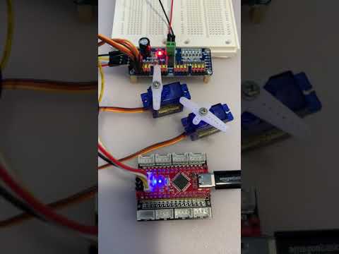 PCA9685 Servo Driver with Seeeduino Nano (Arduino Compatible) #shorts