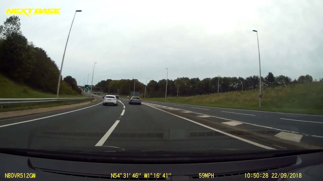 KS13 XMF - A174 Middlesbrough - Crosses Solid Hatched area to change lane
