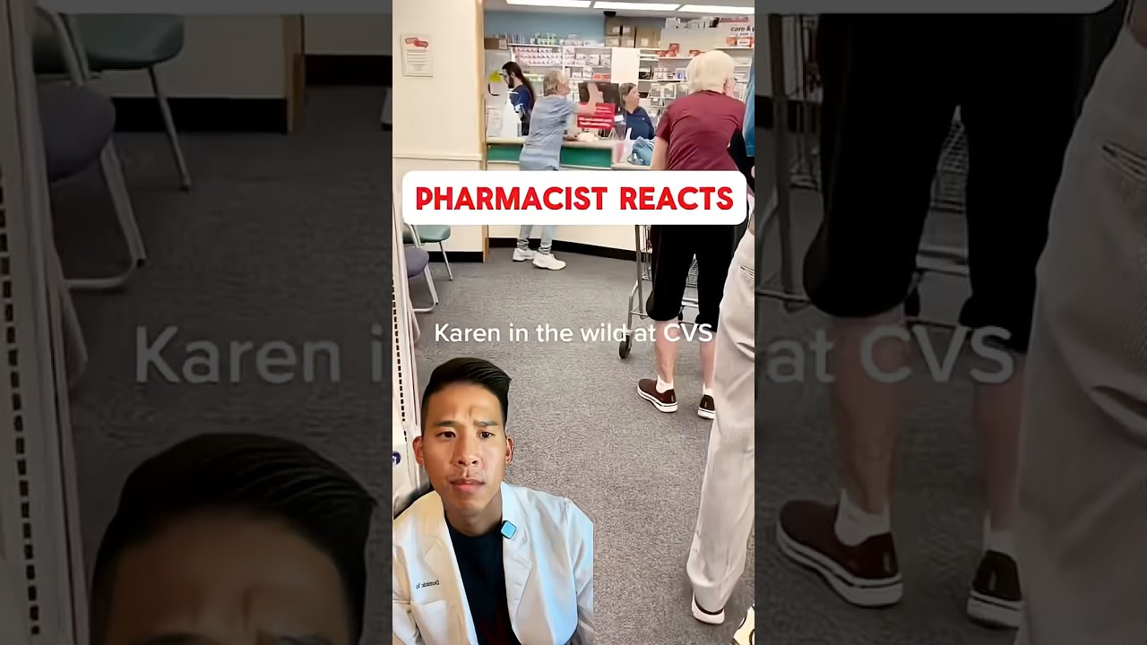 Pharmacist reacts to angry patient 😬 #pharmacy #pharmacist  #medicine #retailpharmacies #reaction