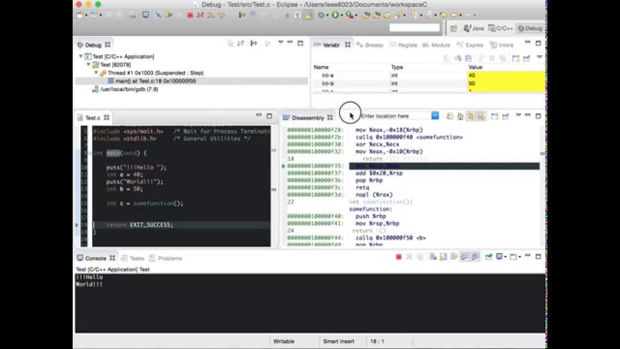 Eclipse C/C++ Development Tools (CDT) Demo