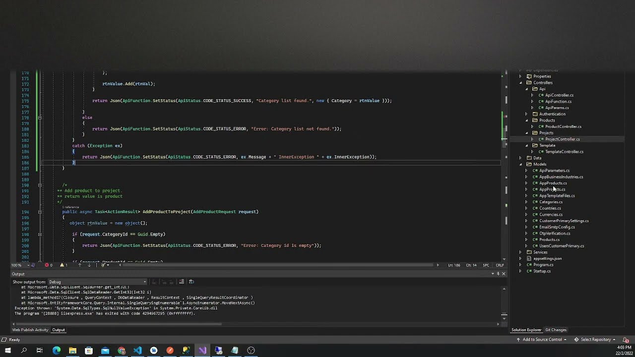 [SOLVED] Entity Framework Core: `SqlNullValueException: Data is Null.