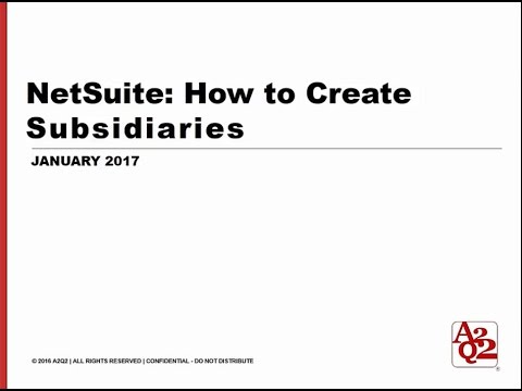 #90 | NetSuite How to Create Subsidiaries