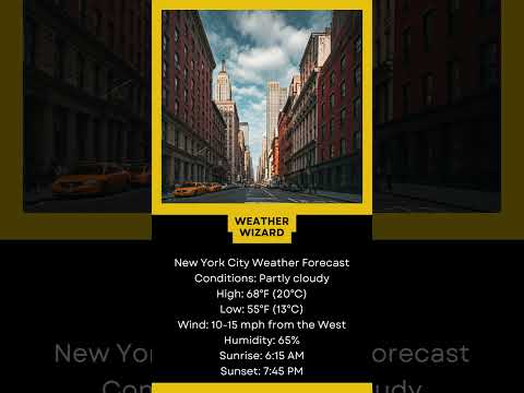 New York City Weather Forecast