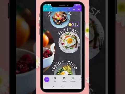 How to make Restaurant menu card using Canva πππ #canva #shortvideo #youtubeshorts