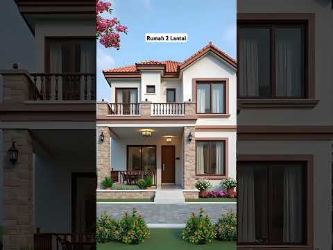 Rumah 2 Lantai Minimalis Modern #inspirasirumah #rumahminimalis #rumahmodern