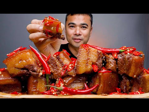 SPICY POBOLA | PORK BELLY COLA WITH CHILI | MUKBANG ASMR | ALFIE EATS