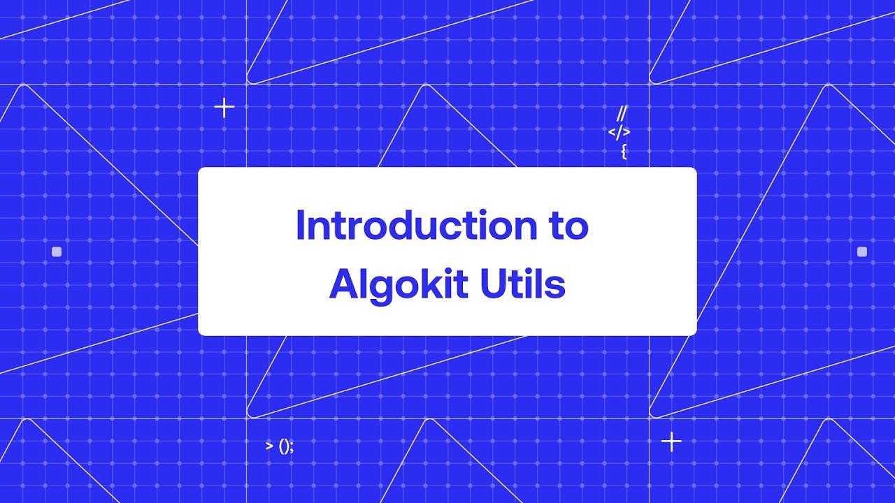 Introduction to Algokit Utils