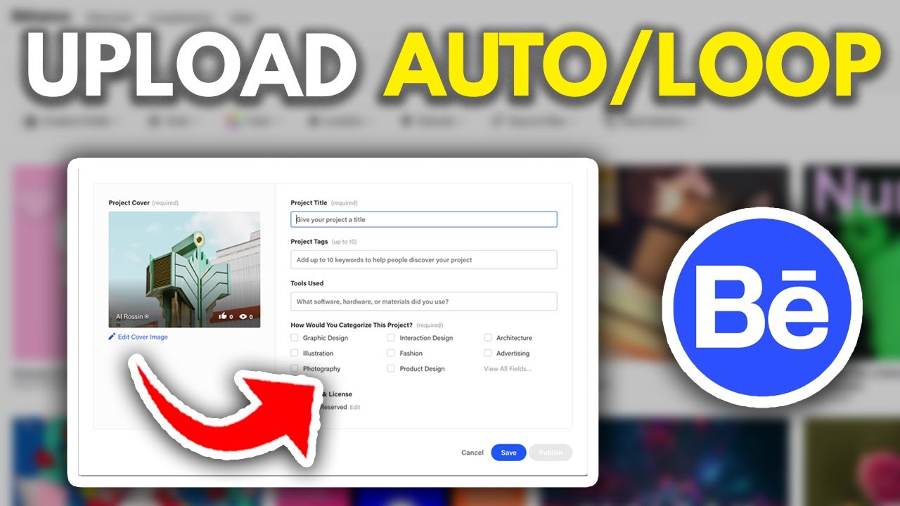 How to Upload Auto/Loop Videos on Behance (2025 Fast)
