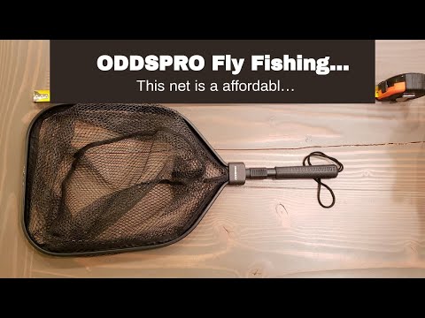 ODDSPRO Fly Fishing Landing Net, Bass Trout Net, Catch and Release Ruber Coating Net - Foldable...