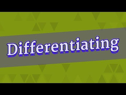 DIFFERENTIATING pronunciation • How to pronounce DIFFERENTIATING