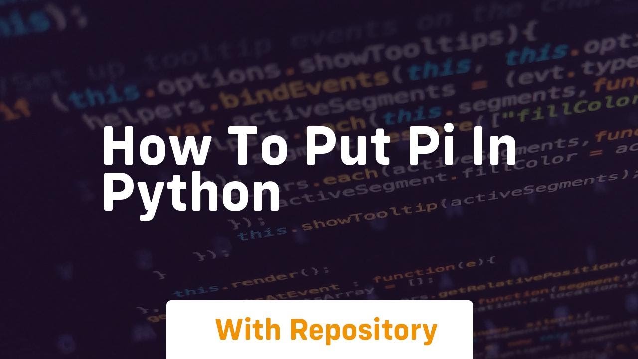 how to put pi in python
