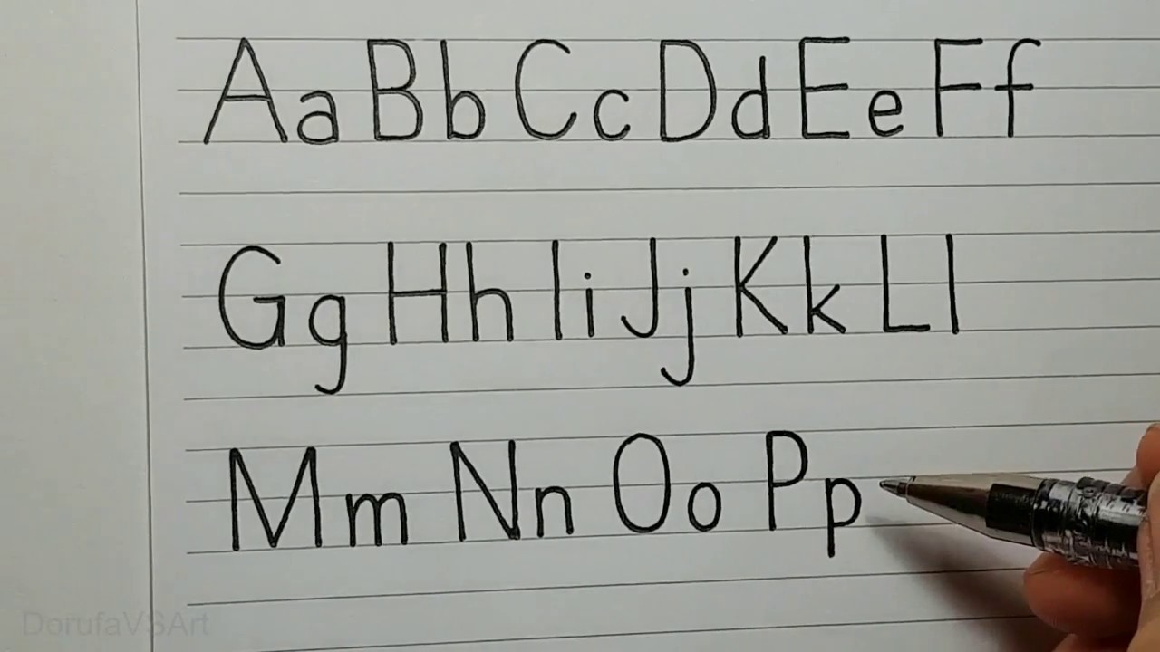 Belajar Menulis Huruf Besar dan Kecil A - Z | Latihan Menulis Bhinneka Tunggal Ika