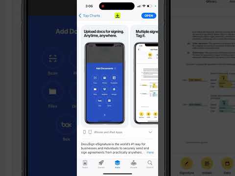 How to install DocuSign app on iPhone?