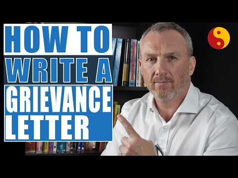 How to Write a Grievance Letter to your employer to enter the grievance procedure.
