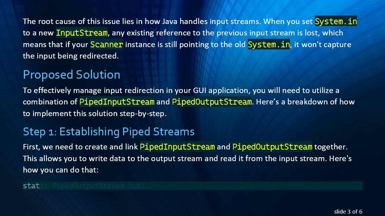 Resolving Input Redirection Issues in Java GUI Console Applications