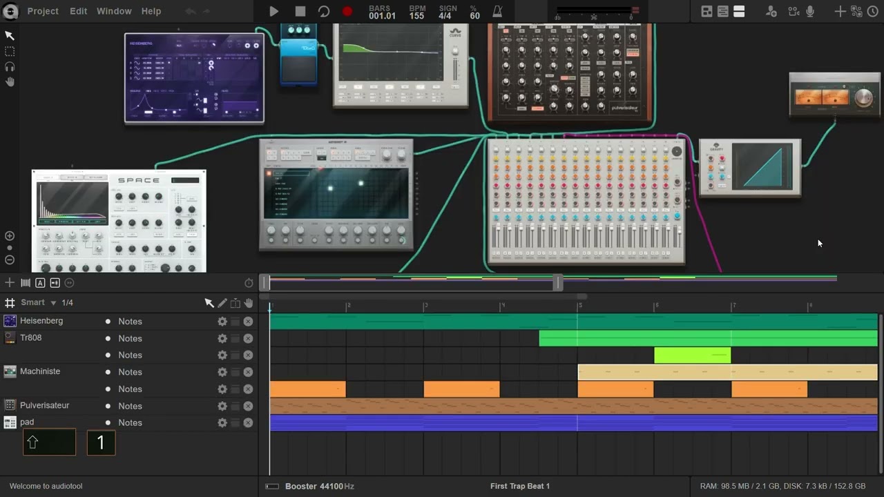 Audiotool | First Steps | Shortcuts