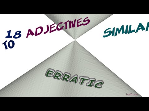 erratic - 18 adjectives with the meaning of erratic (sentence examples)