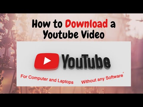 How To Download a Youtube Video on Computer for Free # without a software#