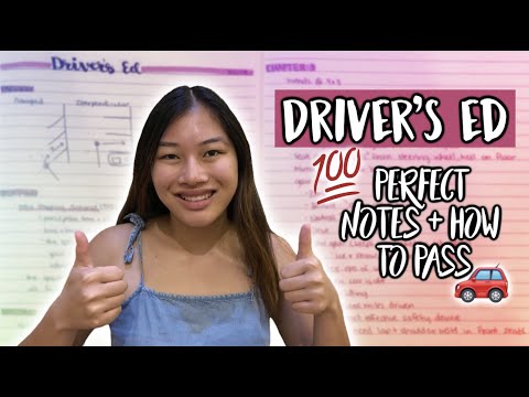 DRIVER'S ED: WHAT TO EXPECT, PERFECT NOTES, & HOW TO PASS!!