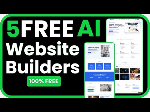 5 FREE AI Website Builders in 2025 (No Coding Needed!) 🚀 | Best AI Tools for Beginners