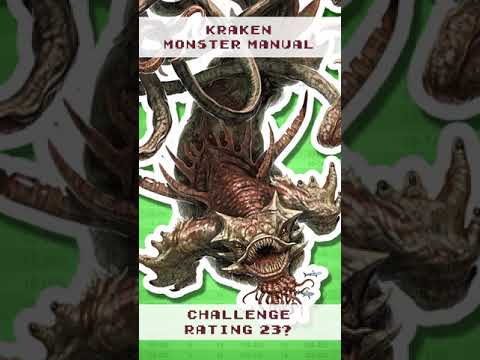 Exposed D&D 5e Kraken Challenge Rating #Shorts