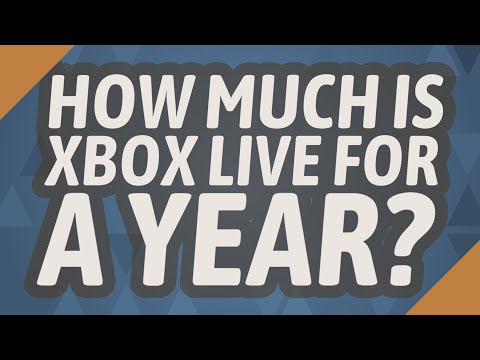 How much is Xbox Live for a year?