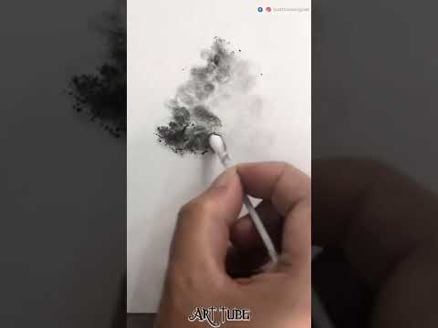 Tree Charcoal Drawing🌳 #shorts #charcoal #charcoaldrawing #tree #drawing
