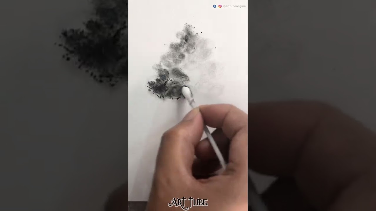 Tree Charcoal Drawing🌳 #shorts #charcoal #charcoaldrawing #tree #drawing