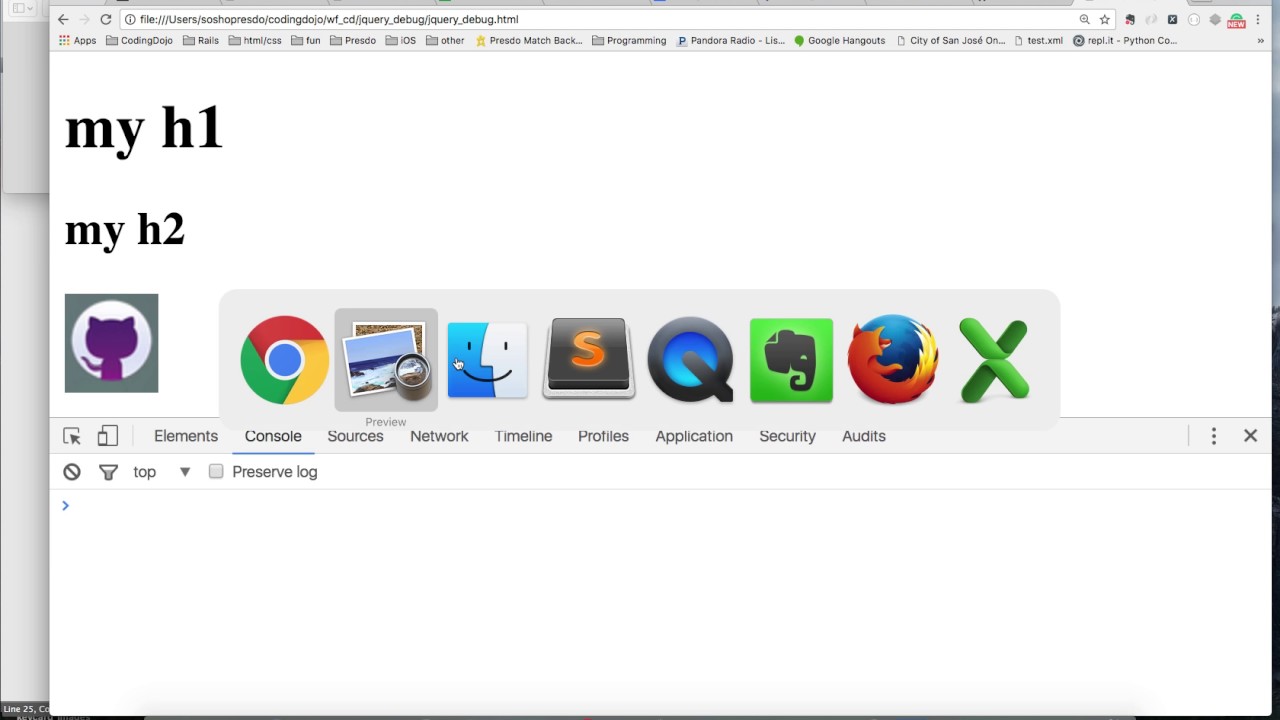 jquery debug lec video