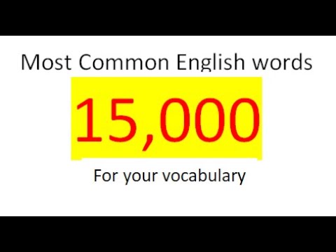 Most common English words 15 000 (of 30 000) Part 3