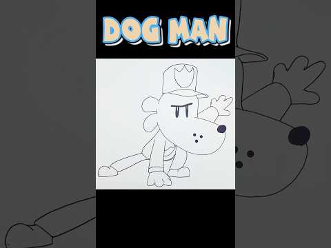 How To Draw Dog Man | DOG MAN MOVIE #drawing #dogman #dogmanmovie #shorts
