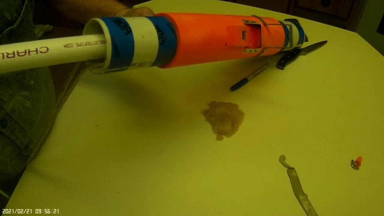 Constructing a parachute ejection piston for a rocket