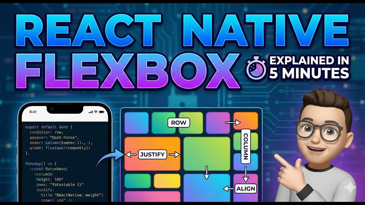 Master React Native Layouts in 5 Minutes ⚡️ Flexbox Guide 2025 | amplifyabhi