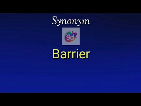 Barrier Synonym with Meaning||Googul Dictionary||