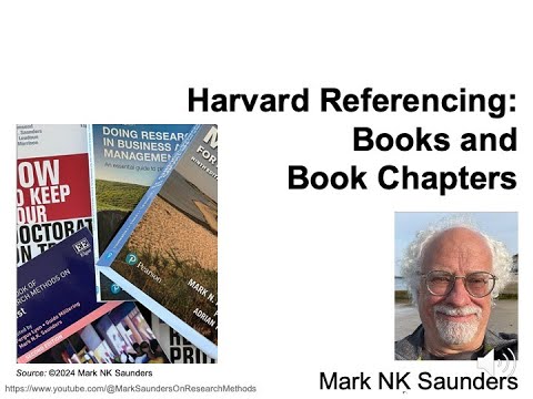 Harvard referencing: books and book chapters