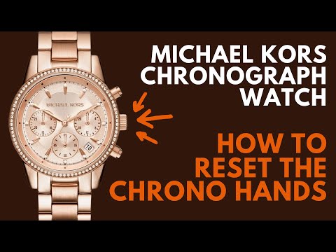 How to Set a Michael Kors Chronograph Watch with 3 dials