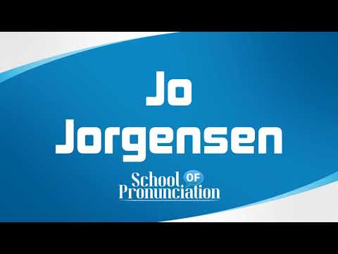 Learn How To Pronounce Jo Jorgensen