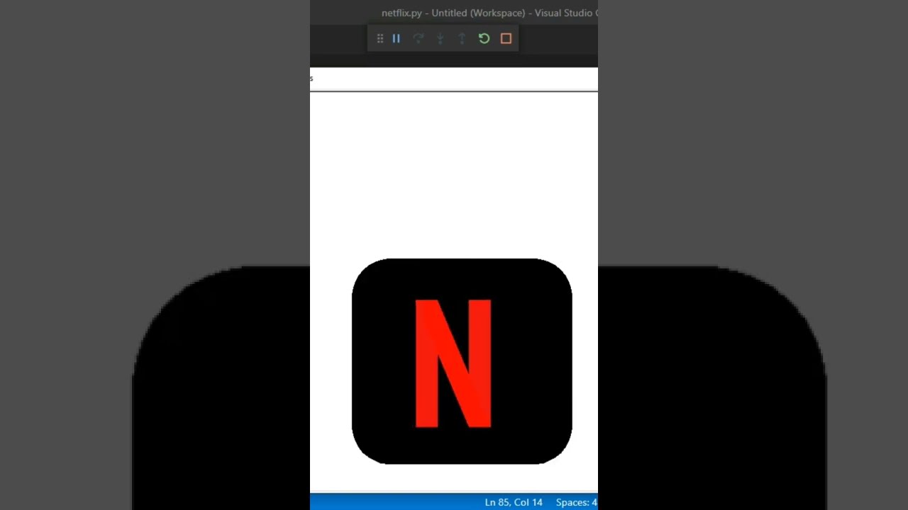 How to draw netflix logo using python turtle - python tutorial #shorts #python